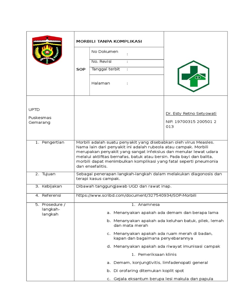 Morbili Tanpa Komplikasi | PDF | Pengembangan Diri | Kesehatan Holistik
