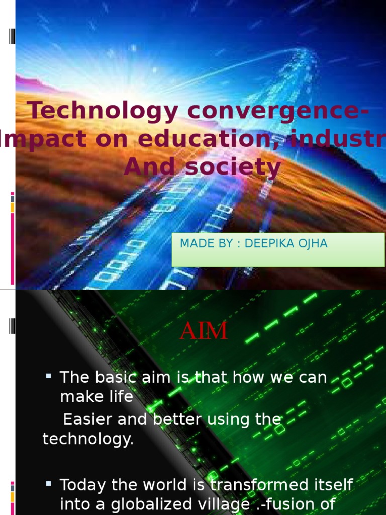 Technology Convergence - Interconnection of Digital Technologies | PDF ...