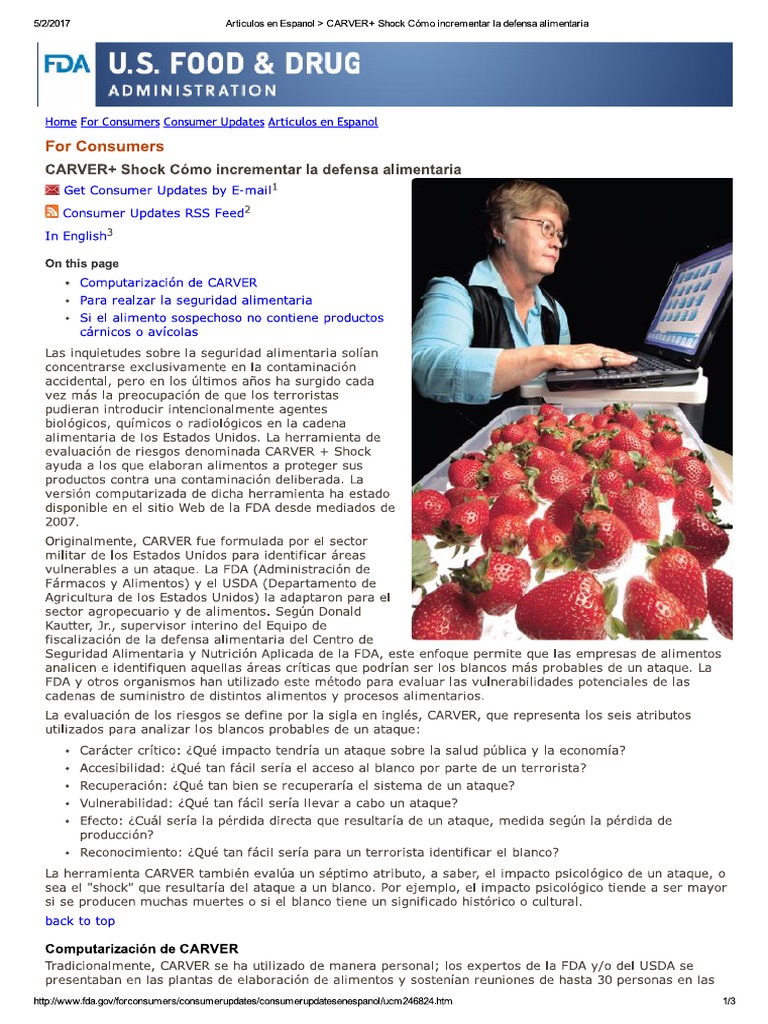 FDA Carver Shock | PDF