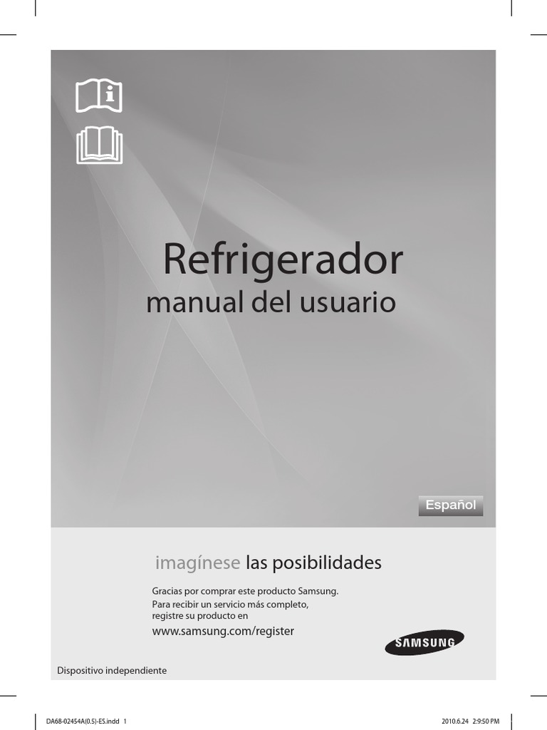 Refrigeradora Samsung Dos Puertas RT 51 WTPP DA68-02454A0.5SP PDF | PDF ...