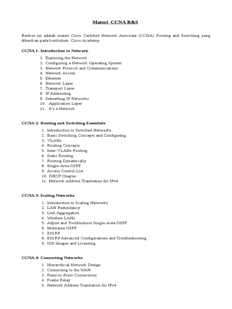 Materi Ccna v5 | PDF