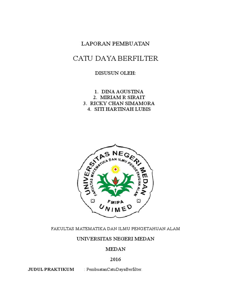 Laporan Pembuatan Catu Daya | PDF