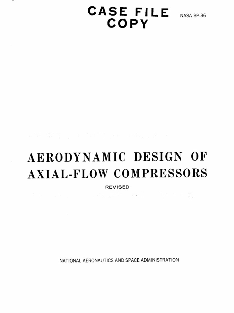 Aerodynamic Design of Axial-Flow Compressors, Nasa | PDF | Boundary ...