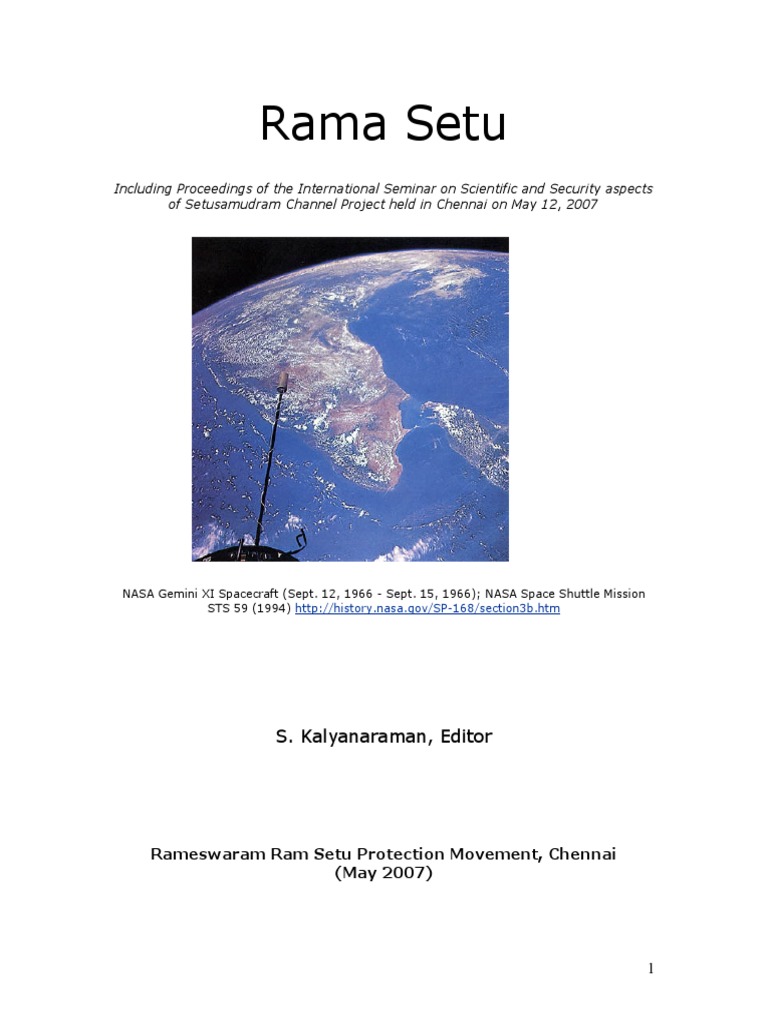 Shri Rama Setu Book | PDF | Earth Sciences | Science