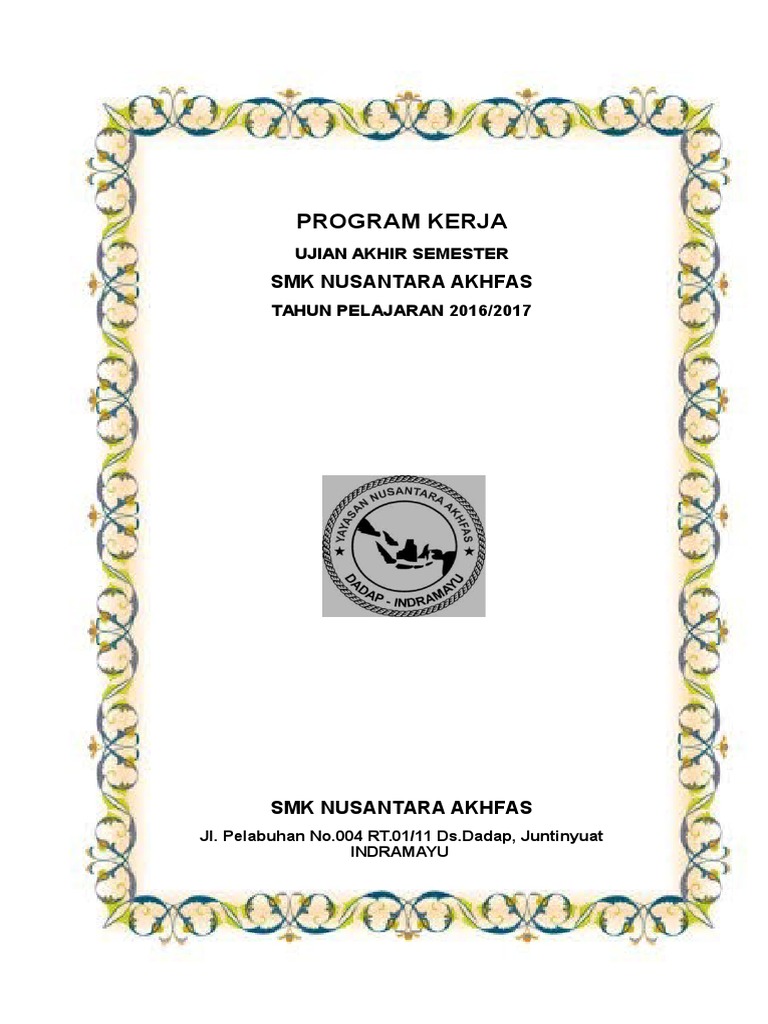 Program Kerja UAS SMK Nusantara | PDF