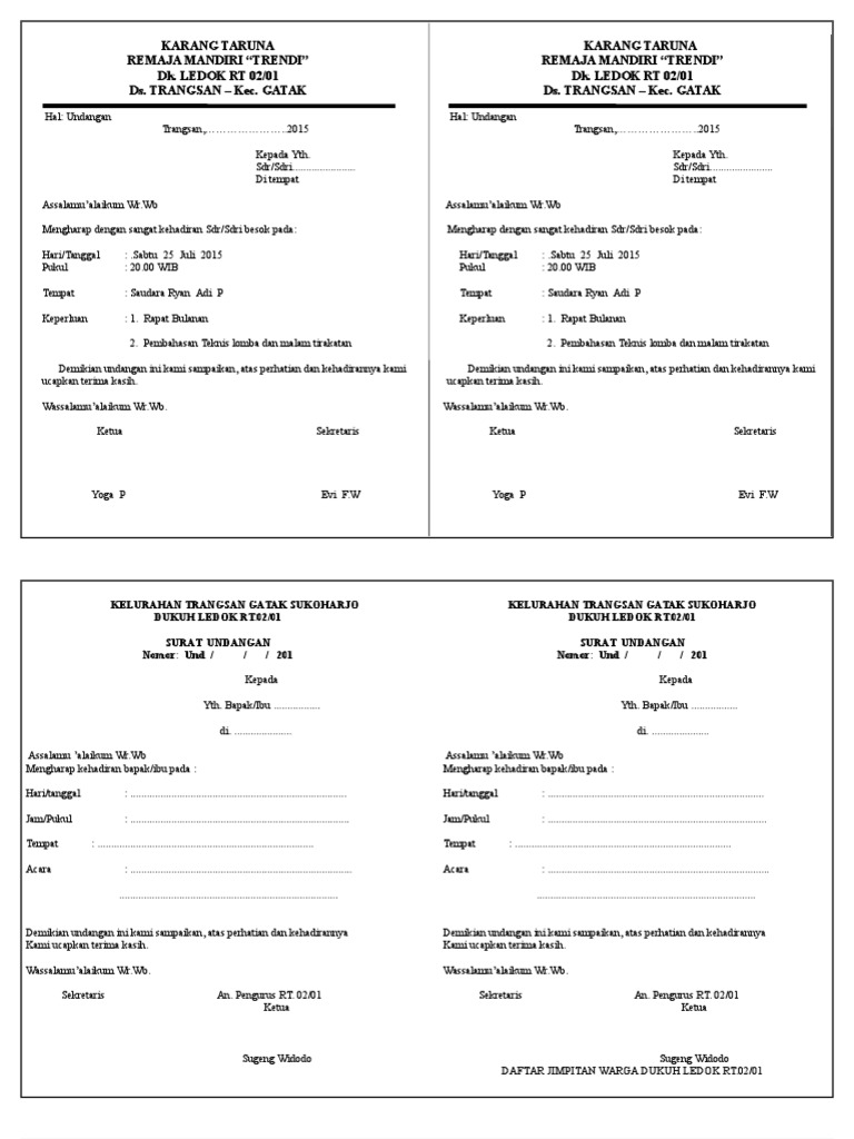 Undangan Muda Mudi | PDF