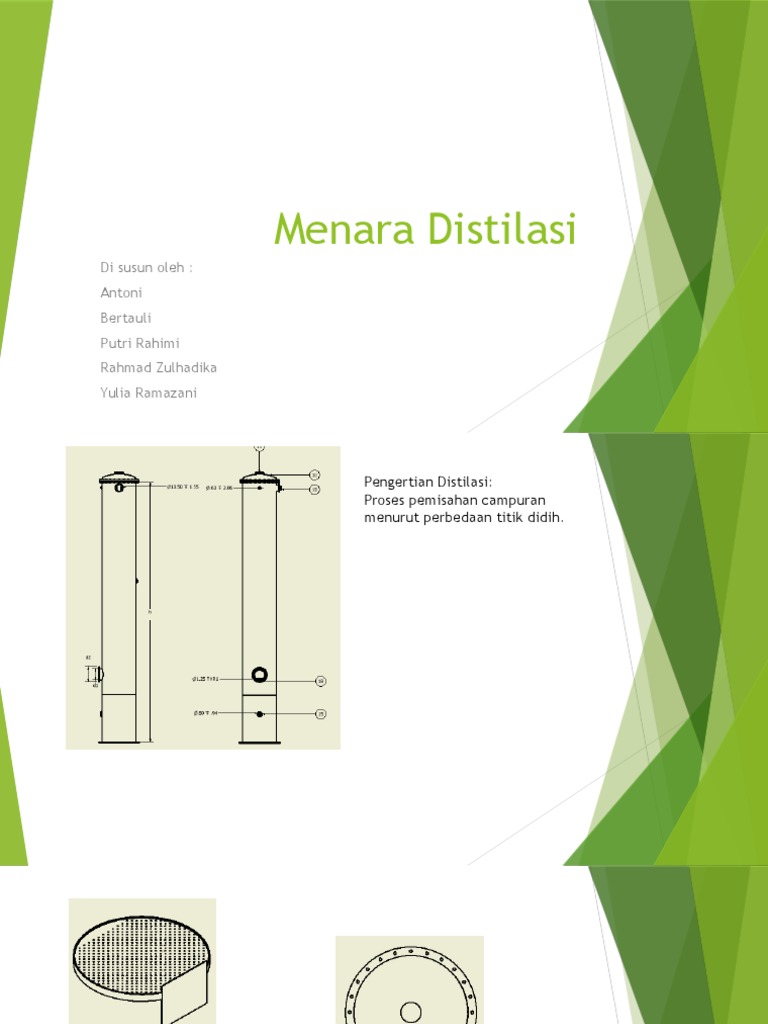 Menggambar Teknik Menara Distilasi | PDF
