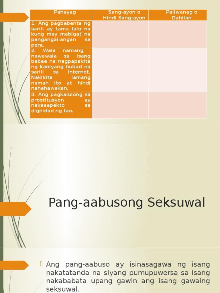 Pang Aabusong Seksuwal