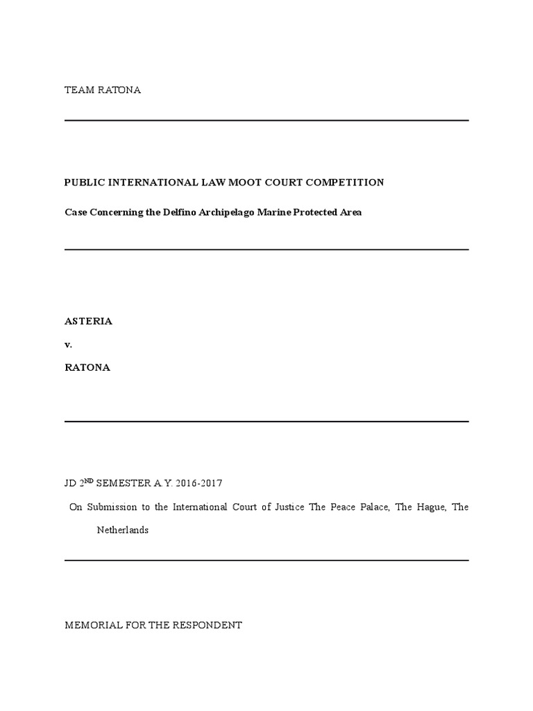 Memorial Draft | PDF | Exclusive Economic Zone | United Nations ...