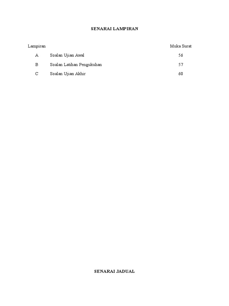 Senarai Lampiran | PDF
