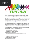 Fun Run Activity Proposal | PDF