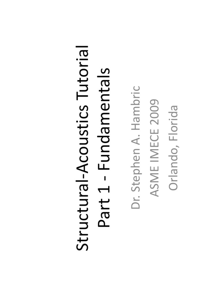 Structural Acoustics Basics | PDF | Normal Mode | Acoustics