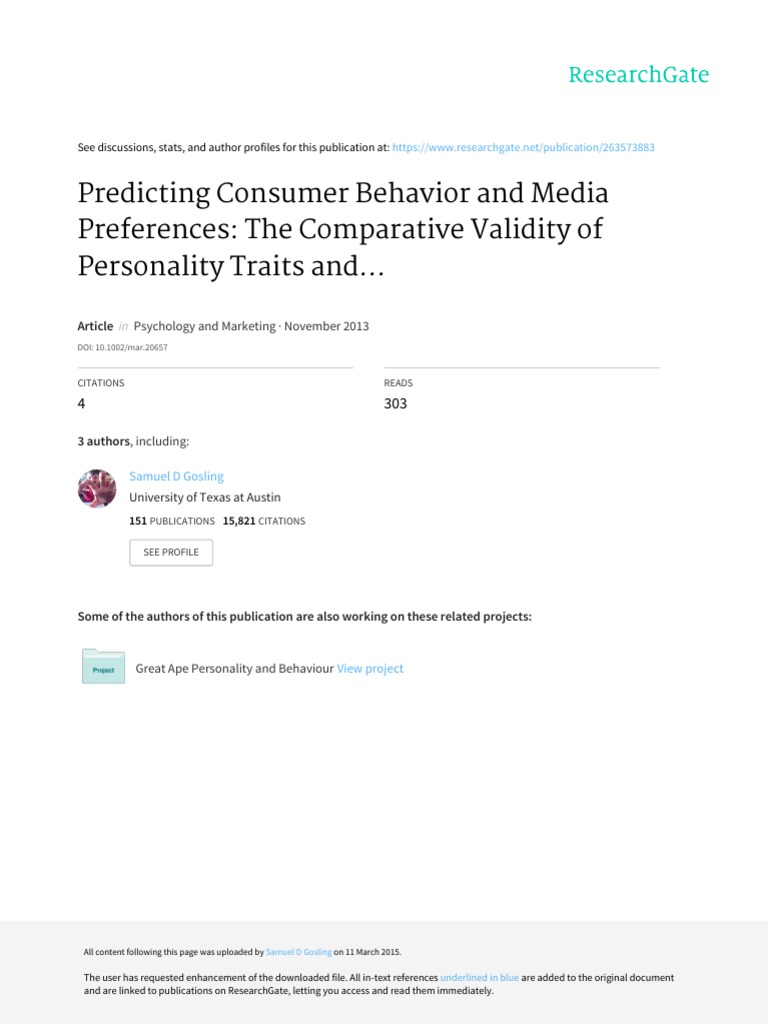 Psychographics & Demographics | PDF | Market Segmentation | Consumer ...