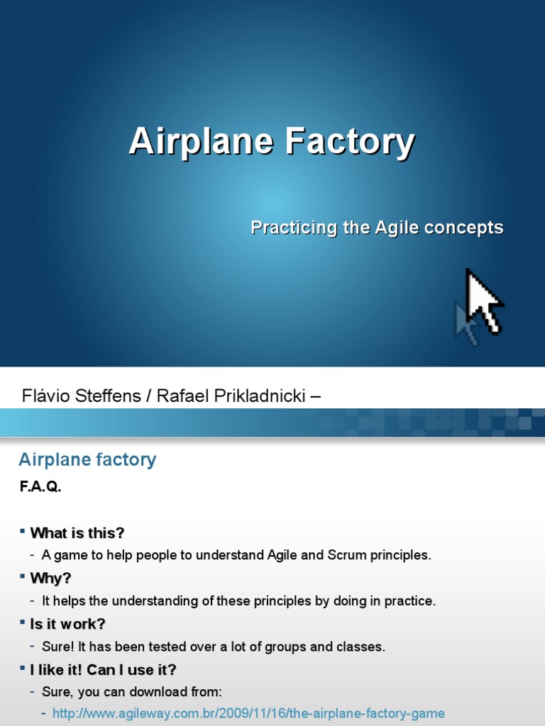 Airplane Factory - Agile Game | PDF | Agile Software Development ...
