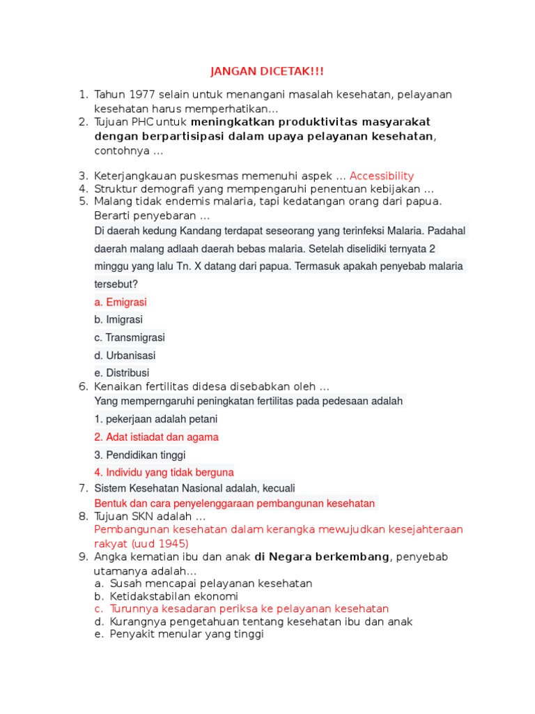 Soal PHC | PDF