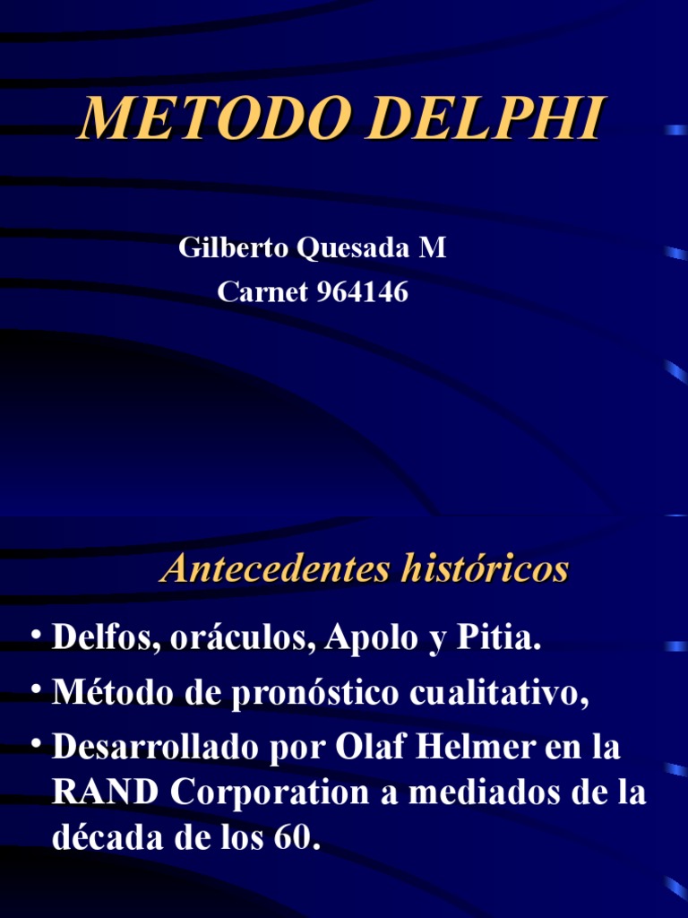 3 Delphi | PDF | Science | Ciencia y Tecnología