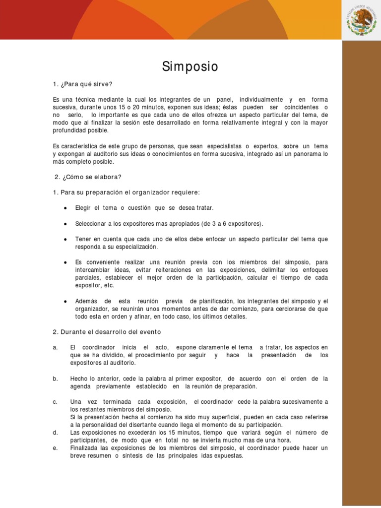 Guía para Organizar un Simposio | PDF | Science | Ciencia filosófica