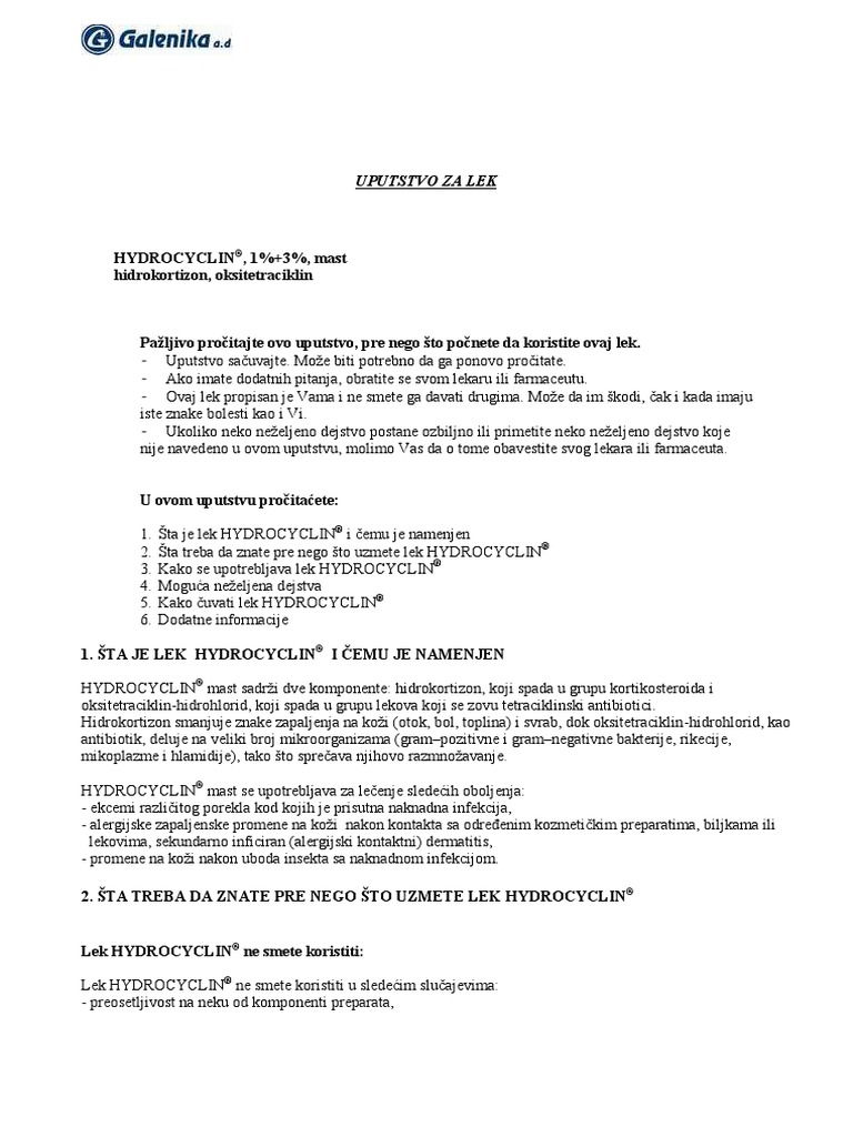 Hydrocyclin Mast 20g Pil | PDF