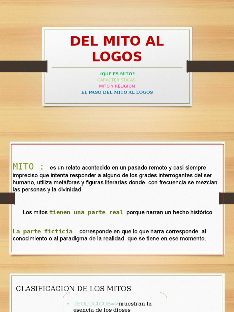 Actividad 1 Del Mito Al Logos | PDF | Conocimiento | Science