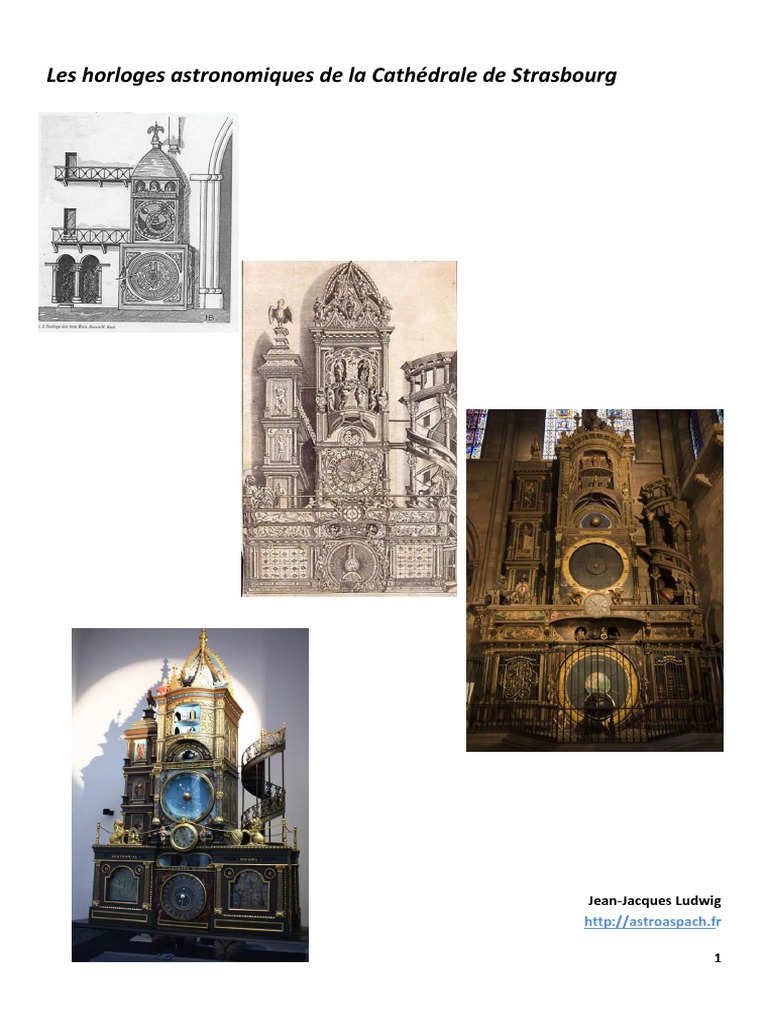 Les Trois Horloges Astronomiques de La Cathedrale de Strasbourg | PDF ...