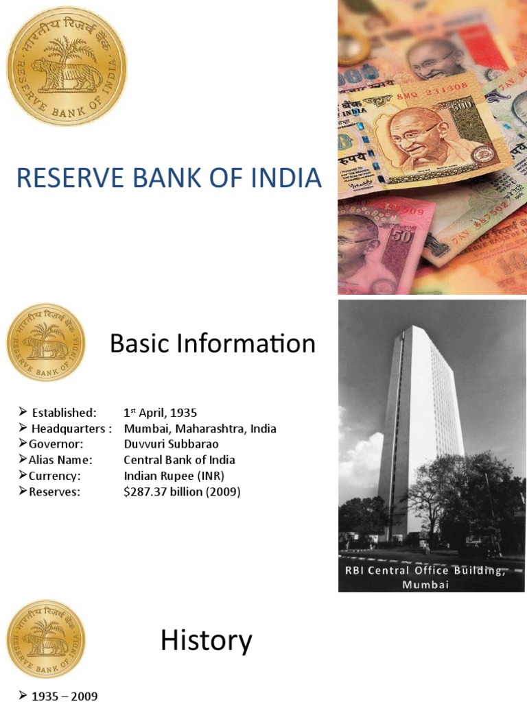 Overview of RBI Functions and History | PDF | Reserve Bank Of India | Banks