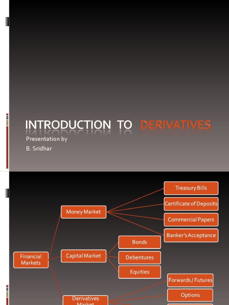 Derivatives Presentation | PDF | Derivative (Finance) | Futures Contract