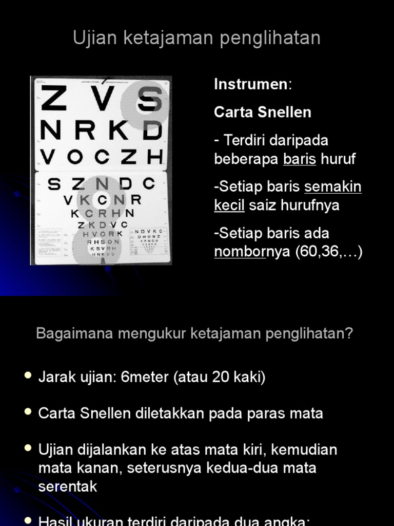 Snellen - Ujian Mata | PDF