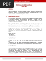 Cuarteo Manual y Mecanico de Muestras | PDF