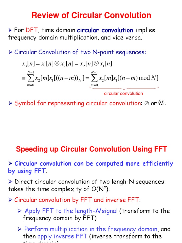 Speed up Linear Convolution with Overlapping-Add Method Using FFT | PDF
