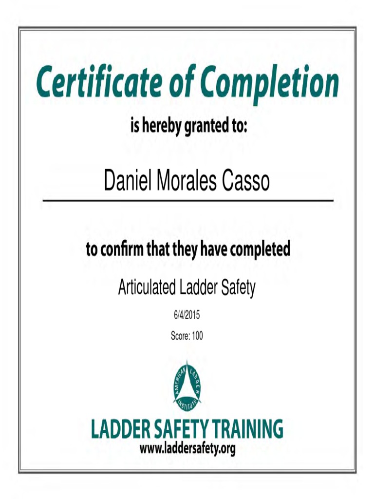 Articulated Ladder Safety Guide | PDF