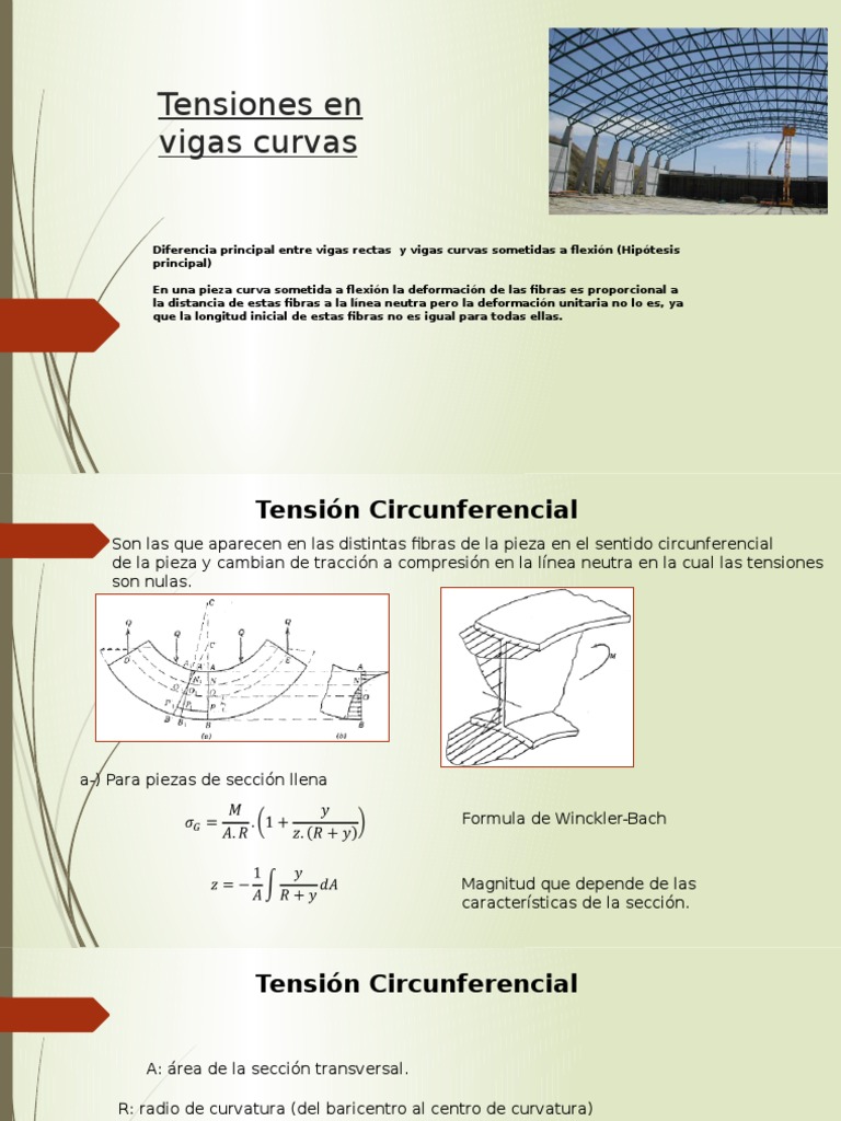 Clase 2 Vigas Curvas 2017 | PDF | Doblar | Mecánica