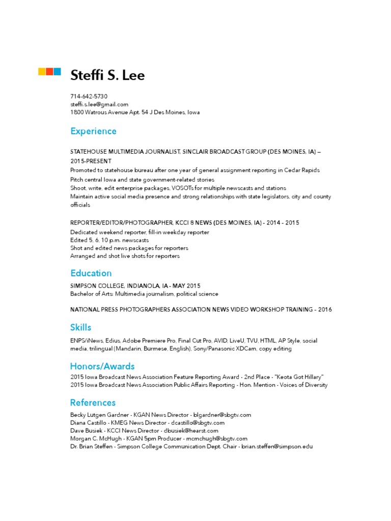 Steffi S. Lee - Resume | PDF