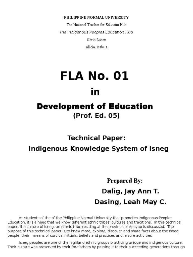 Indigenous Knowledge System of Isneg | PDF | Social Science