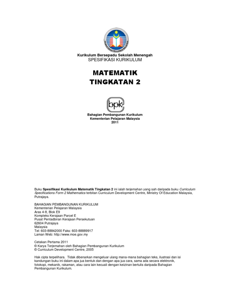 Hsp Matematik Tingkatan 2 Pdf Pdf