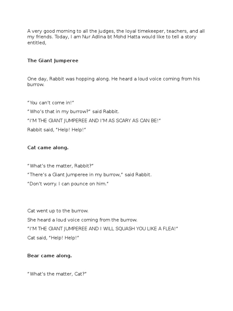 The Giant Jumperee | PDF