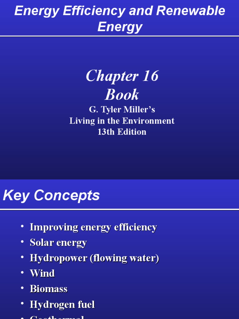 G. Tyler Miller's Living in The Environment 13th Edition | PDF | Power ...