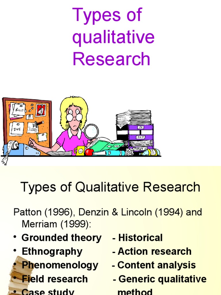 Types of Qualitative Research Methods | PDF | Qualitative Research ...