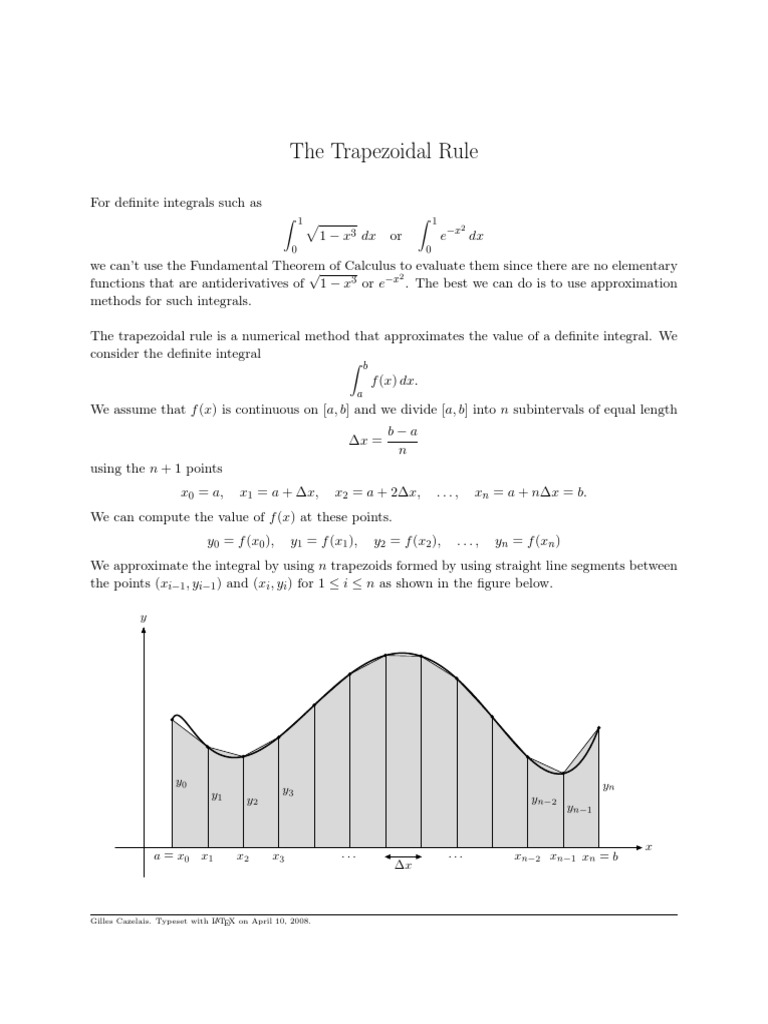 Trapezoidal Rule | Integral | Mathematical Concepts