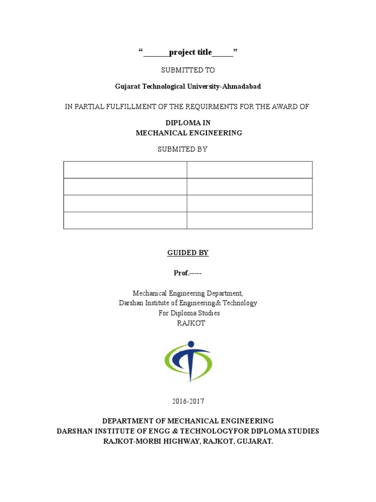 GTU Diploma Project Report on Radial Engine | PDF | Internal Combustion ...