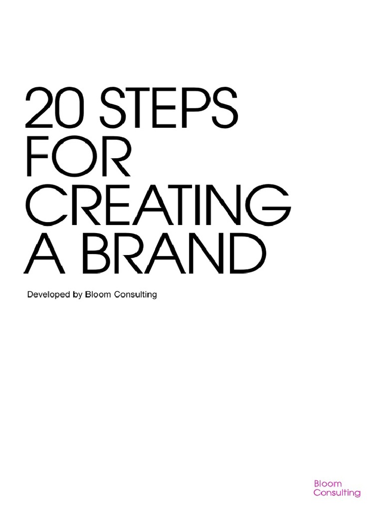 20 Steps For Creating A Brand | PDF