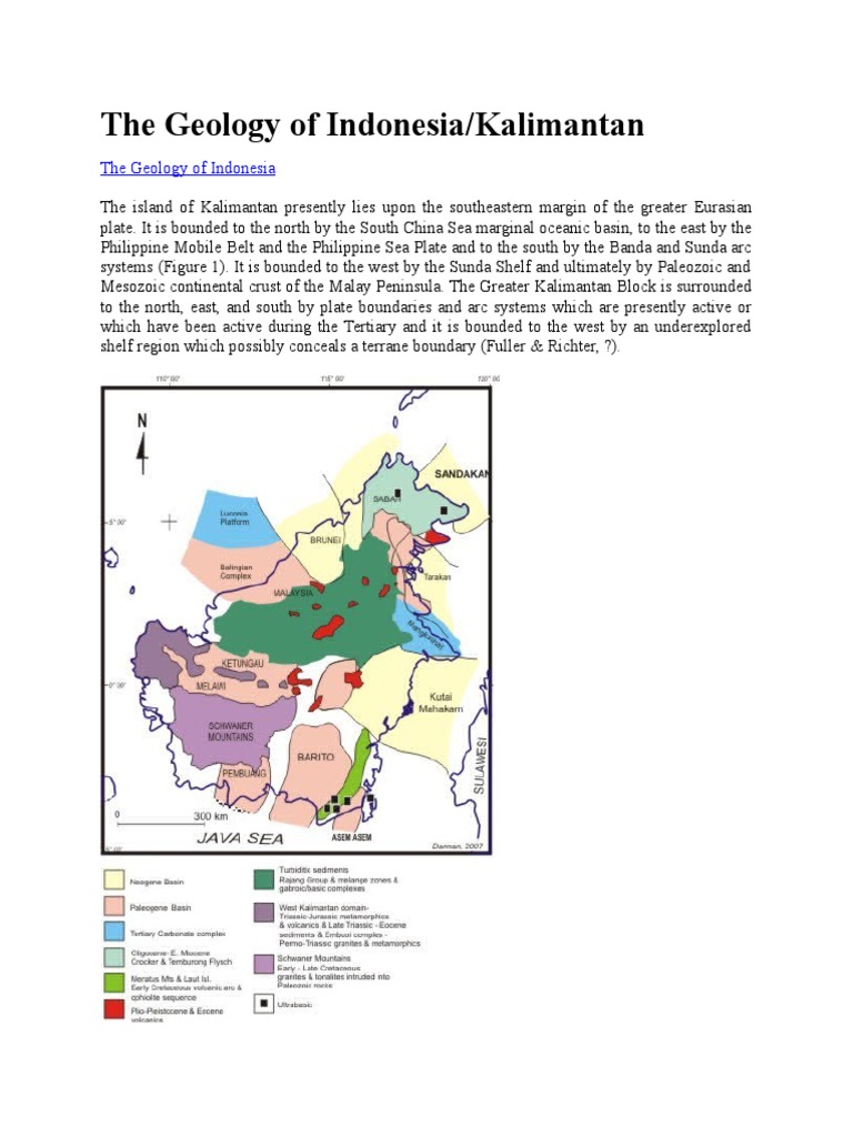 The Geology of Kalimantan | Sedimentary Basin | Sedimentary Rock | Free ...