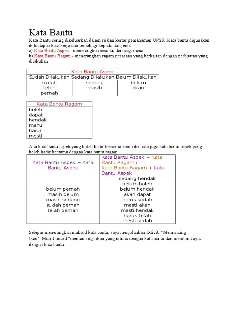 Kata Bantu | PDF