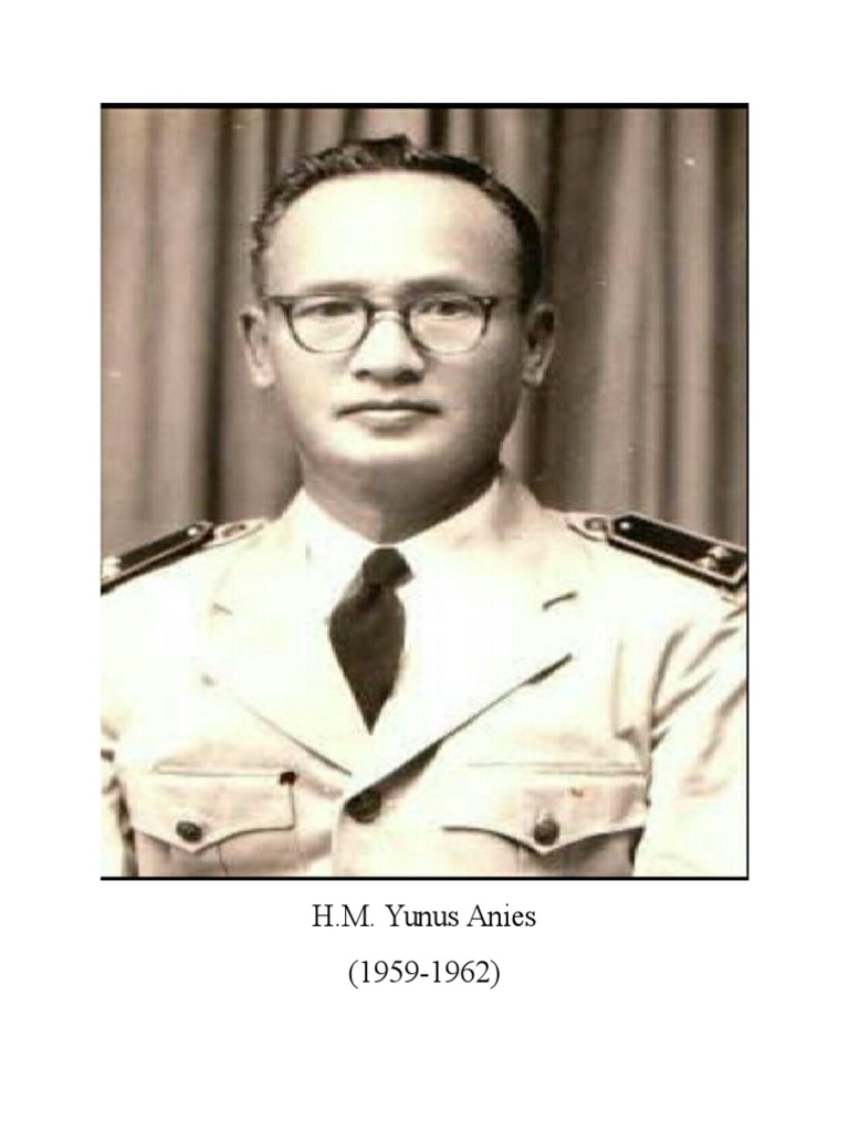 H.M. Yunus Anies (1959-1962) | PDF