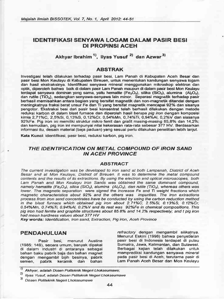Pasir Besi PDF | PDF