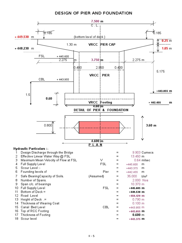 Pier Design | PDF | Beam (Structure) | Structural Load
