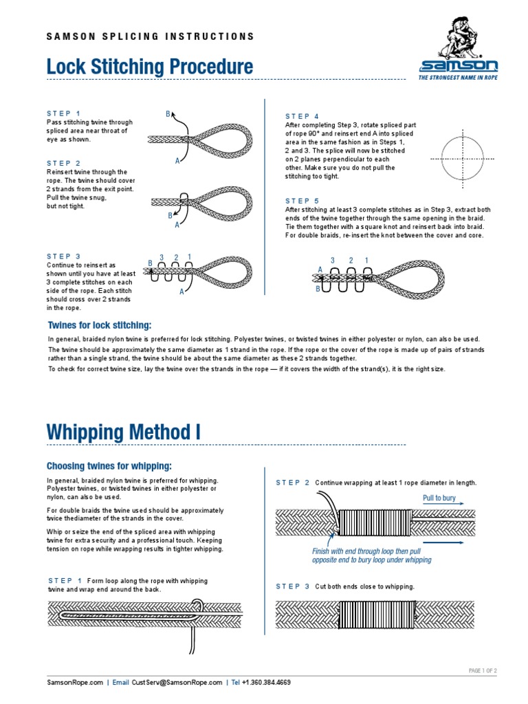 Lock Stitching Whipping Seizing Procedures_SEPT2012_WEB.pdf | Rope ...
