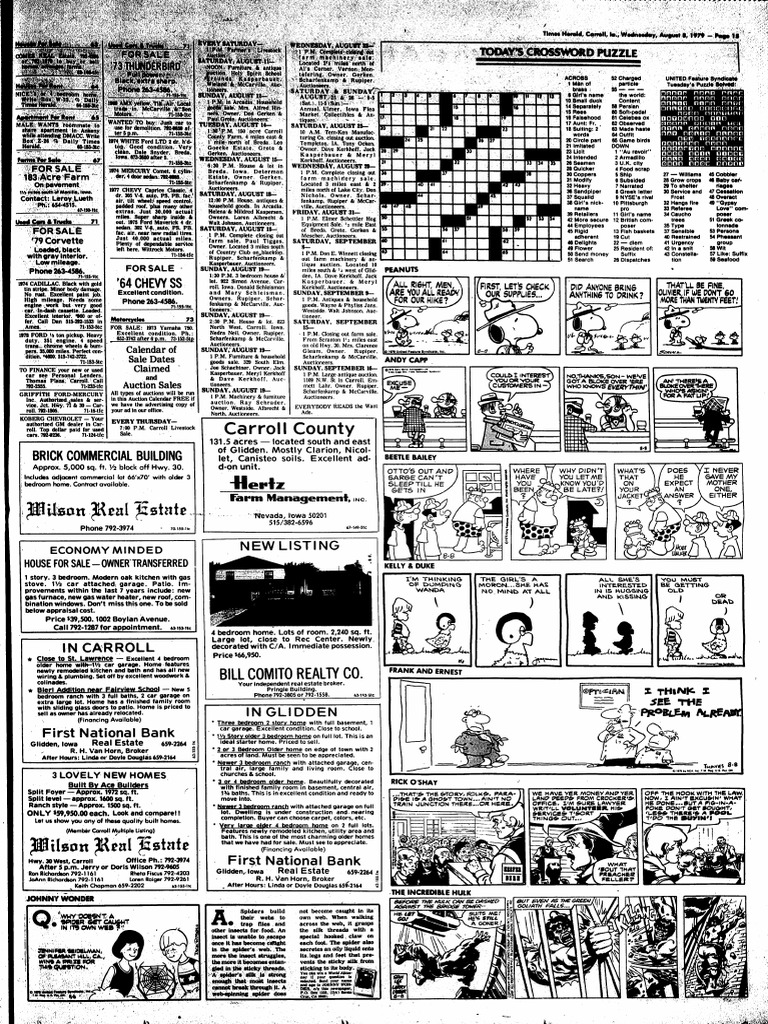 Newspaper Strip 19790808 | PDF | Nature
