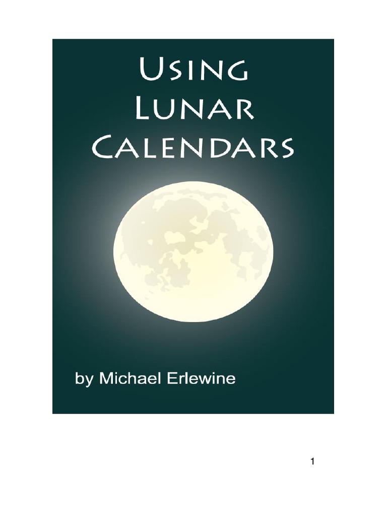Using Lunar Calendars PDF | PDF | Moon | Calendar