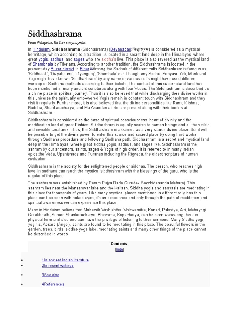 Siddhashrama | PDF | Hindu Philosophy | Nondualism