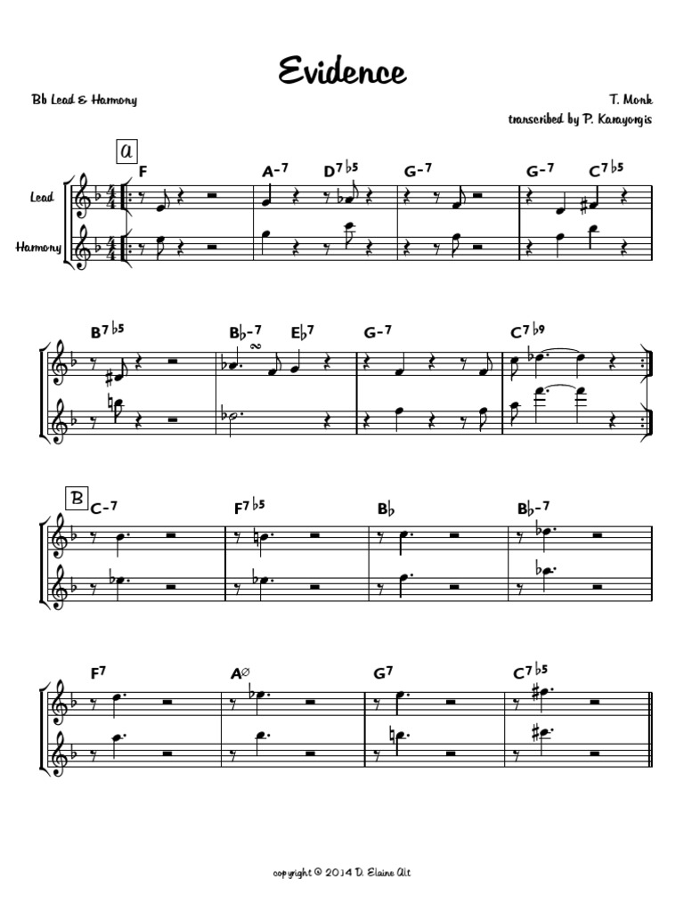 Evidence BB | PDF | Elements Of Music | Music Theory